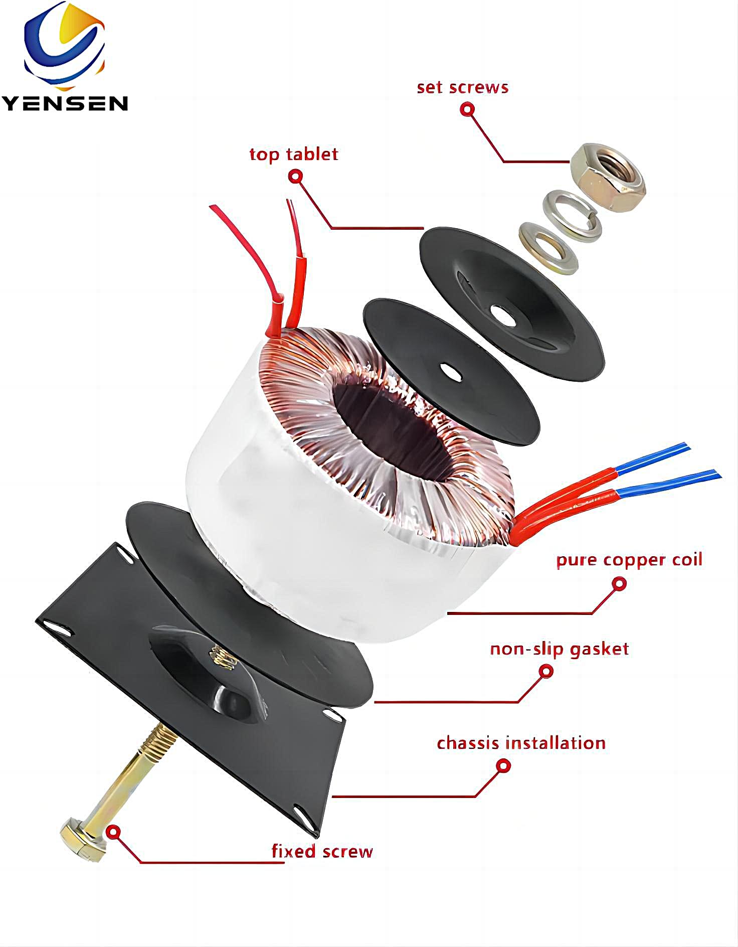 Pure Copper Step Down 100W Transformator 100va audio Toroidal ...